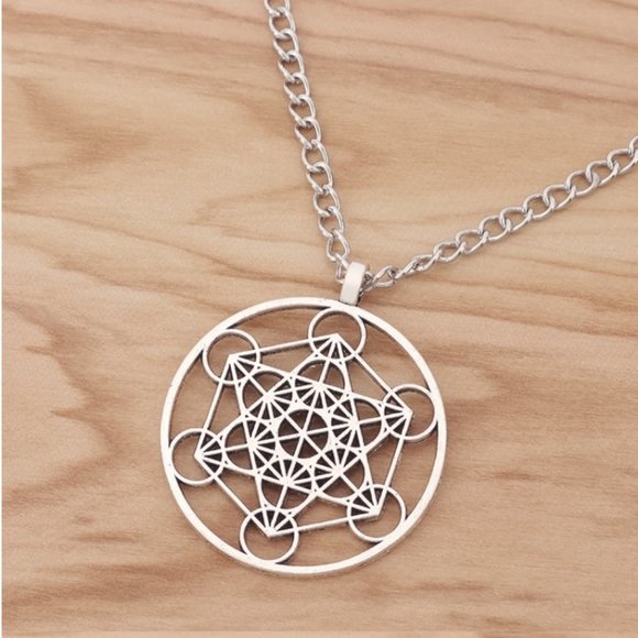 Divinity | Jewelry | Archangel Metatrons Cube Sacred Geometry Necklace ...